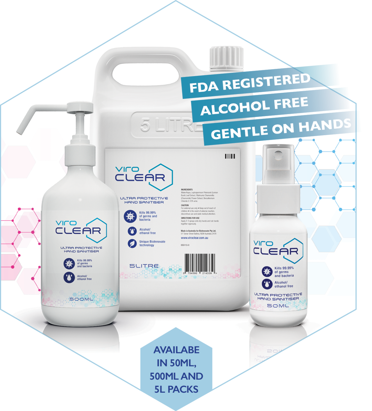 ViroCLEARHand Sanitiser | ViroCLEAR